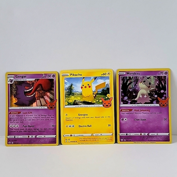 Pokemon | Toys | Pokemon Lot Of 3 Cards Halloween Edition 222 | Poshmark